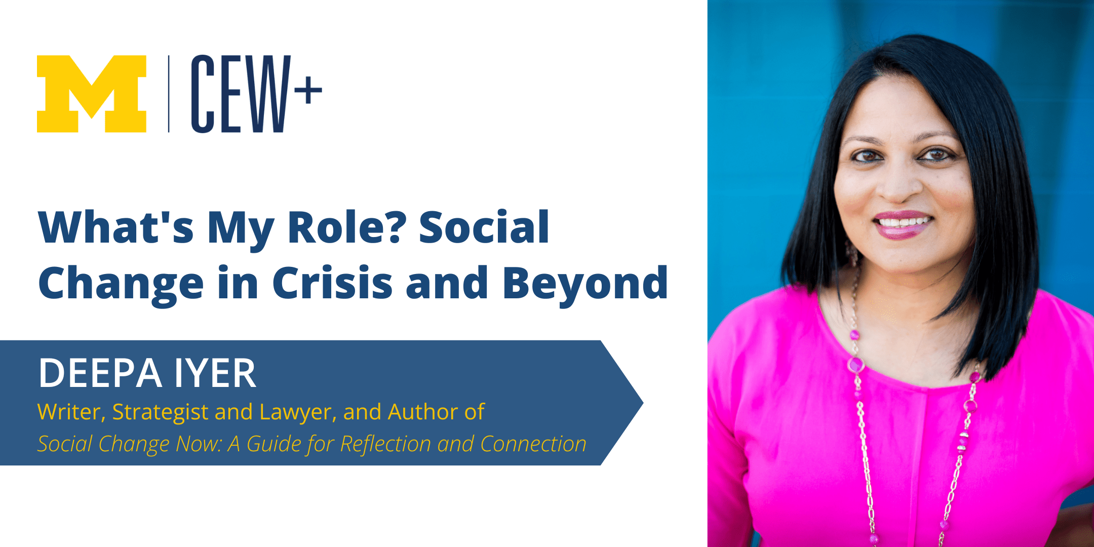 What’s My Role? Social Change in Crisis and Beyond with Deepa Iyer ...